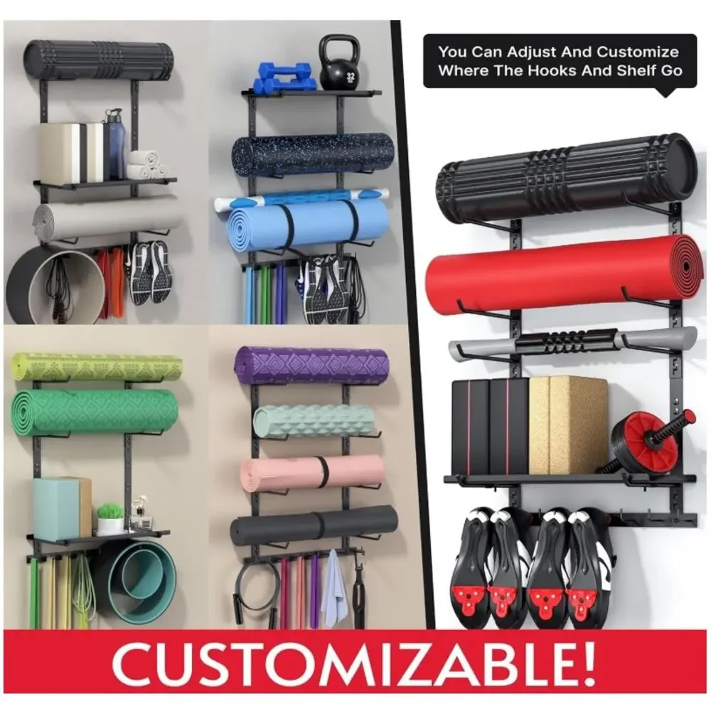 CROSTICE | Other | Crostice Wall Mounted Home Gym Storage Rack Yoga Mat ...